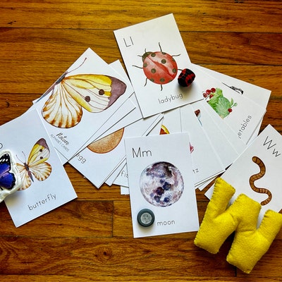 Nature Themed Alphabet Cards Homeschool Nature Study Printable ...