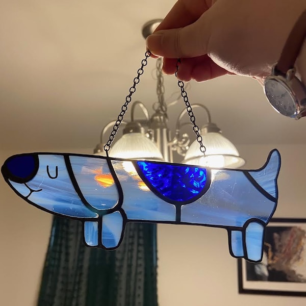 Made to Order Leaf Bug Stained Glass Suncatcher Bluey Inspired Stained ...