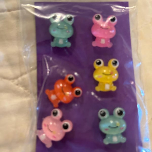 Cute Frog Magnets - Set of 6 - Etsy