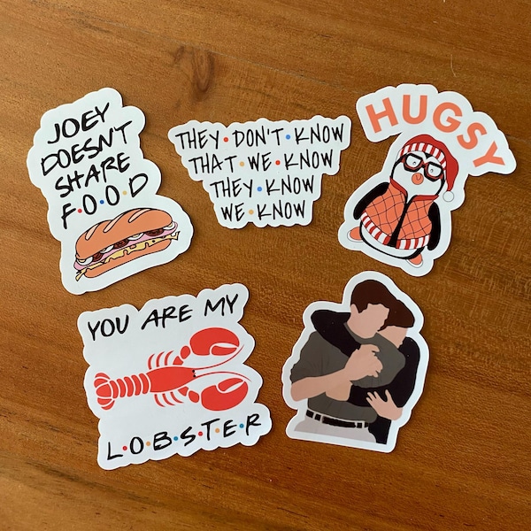 Friends Stickers | Friends Vinyl Stickers | Friends Favourite Quotes ...
