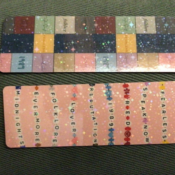 Holographic Groovy Cherry Disco Bookmark Set Pink and Orange Disco ...