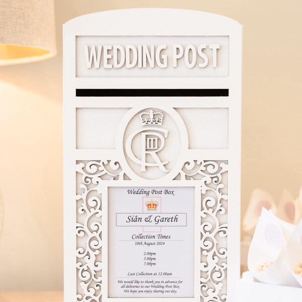 Large Personalised Wedding Card Post Box - Lockable 'ditsy Flower ...