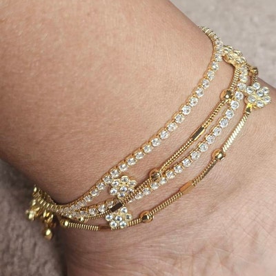 Traditional Glass Bangles / Half Dozen Bangles / Baby Shower ...