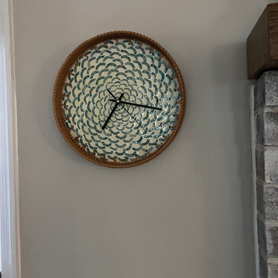 Boho Art Wall Clock Unique, Rustic Cottagecore Clocks for Wall ...
