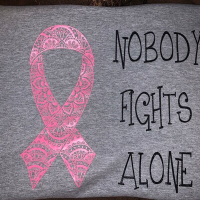 Awareness Ribbon Mandala SVG, Ribbon Cancer SVG Files for Silhouette ...