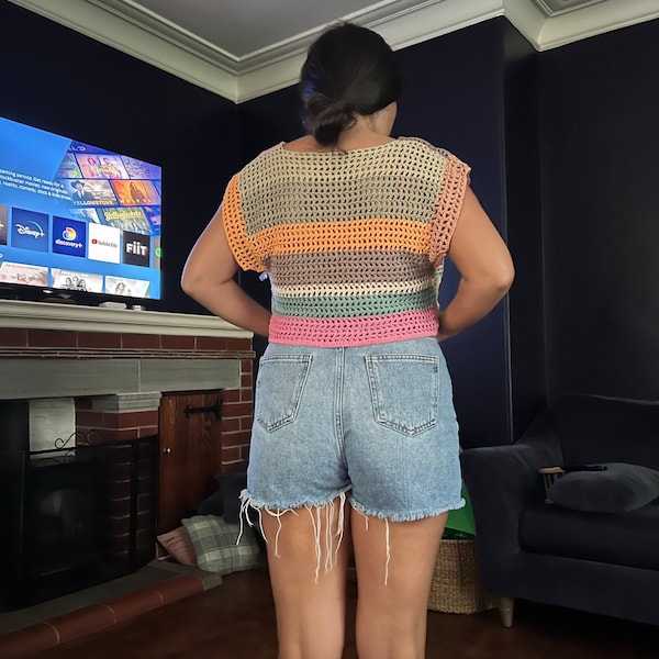 Shelly Top | Crochet Pattern (pdf) Confident Beginner / Intermediate ...