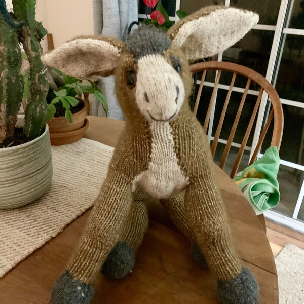 Vintage Rabbit Toy Knitting Pattern Bunny Peter Rabbit With Chart ...