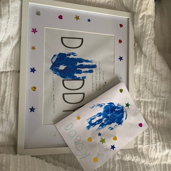 Handprint Art Craft / Daddy Dad Poem / Father's Day / Kids Baby Toddler ...