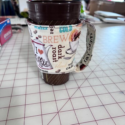 Reversible Coffee Cup Sleeve Cozy Pattern and Sewing Tutorial PDF ...