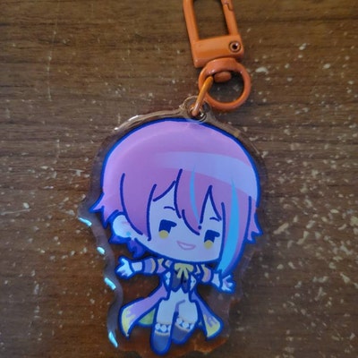 Colorful Stage Tinted Charm Keychain - Etsy