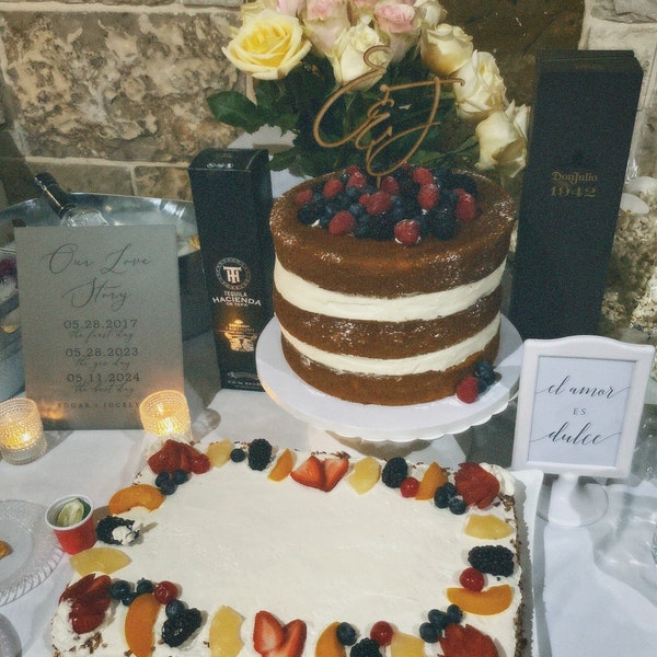 Letter Wedding Cake Toppers, Initial Cake Topper, Personalised Cake ...