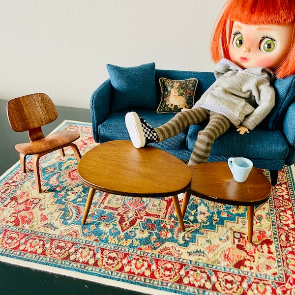 1/6 Scale Miniature Handmade Precious Wooden Mid-modern Design Desk for ...