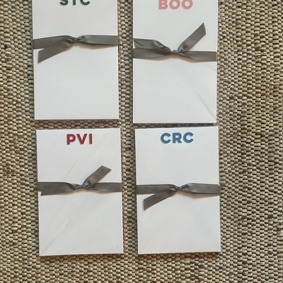 Shadow Text Notepad Personalized Notepads - Etsy