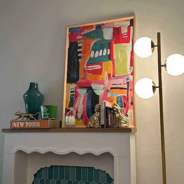 Large Colorful Vibrant Wall Art Print Bold Bright Abstract Modern ...