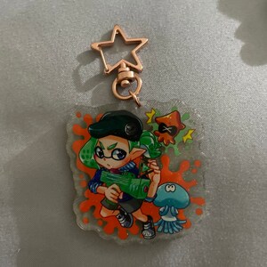 Splatoon Inspired Acrylic Keychains - Etsy