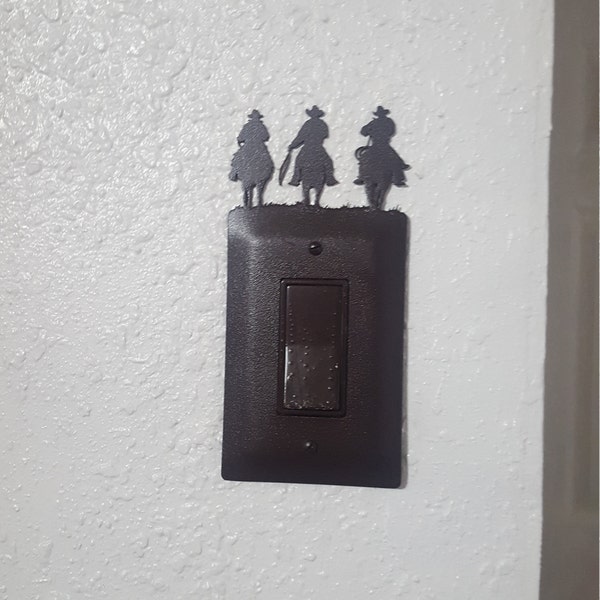 Three Cowboys Western Light Switch Plate Cover - Etsy