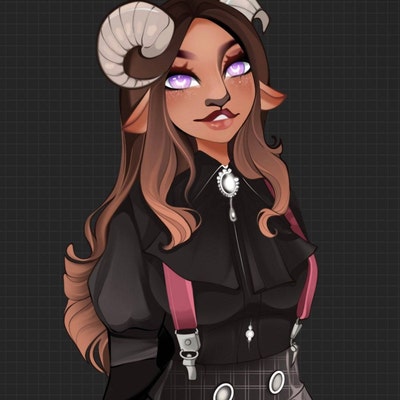 Moon & Stars Pngtuber Cute Girl Pngtuber Fantasy Theme Streaming Avatar ...