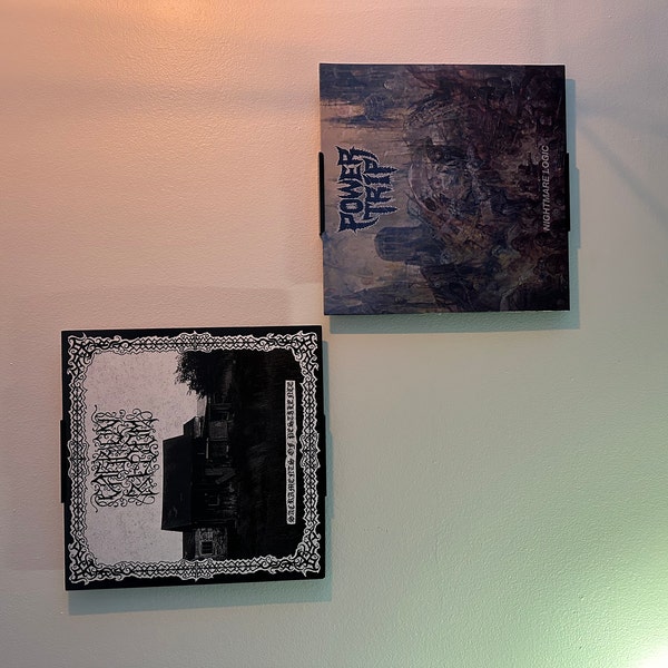 Vinyl Record Wall Display Brackets - Showcase Your Album Art (black ...