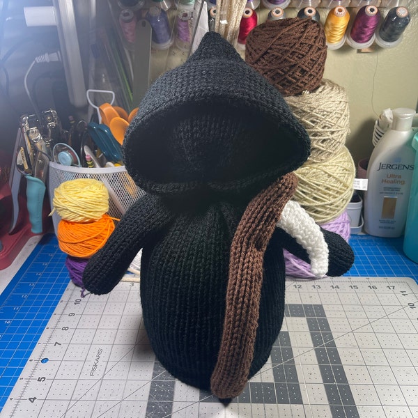 Thanatos, the Grim Reaper Knitting Machine Pattern | Grim Reaper Addi ...