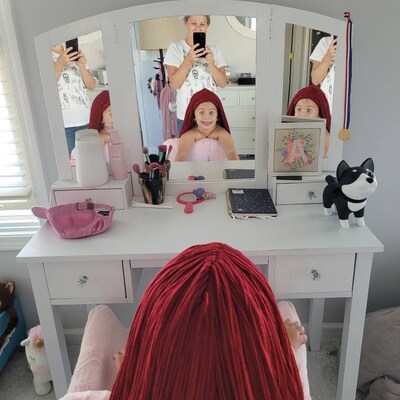 Princess Swoop Bangs With Braids Crochet Frozen Elsa Anna - Etsy