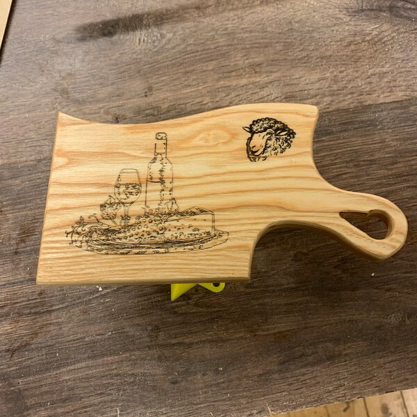 Laser Engrave File Wine & Cheese Svg, for DIY Cutting Board Charcuterie ...