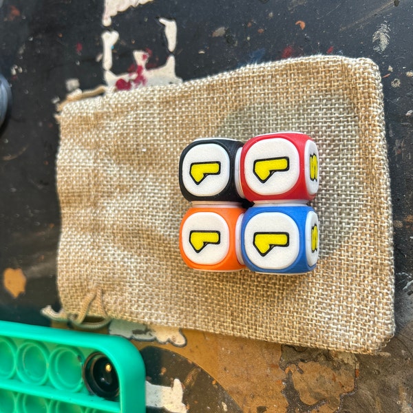 Dnd Dice Set Mario Themed Polyhedral Dice for RPG D4 D6 D8 D10 D% D12 ...