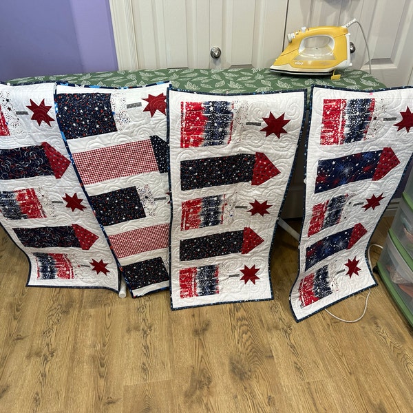 Firework Frenzy Table Runner Pattern - PDF Pattern - Etsy