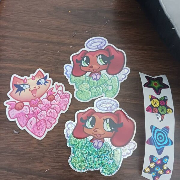 LPS Popular Brooke/savvy 3" Glitter Stickers - Etsy