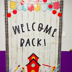 Welcome Back Back to School Fall Bulletin Board Kit - Etsy