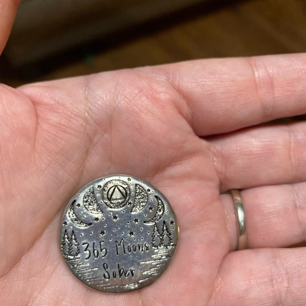 30 Days Sober, 60 Days, 90 Days Sobriety Token, Sobriety Coin ...
