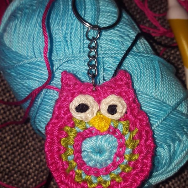 Crochet Pattern OWL Key Ring by Atergcrochet - Etsy