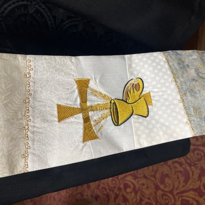 Green Pieced Stole, Ordinary Time Liturgical Stole - Etsy