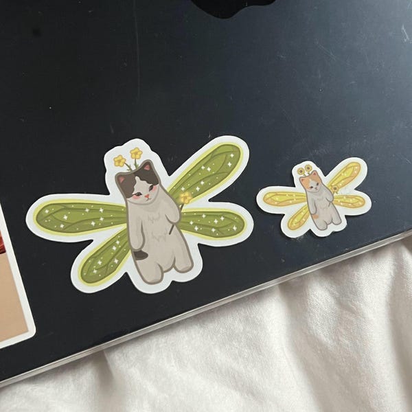 Fluffy Princess Cow Sticker / Matte Vinyl / Fairy Cow Sticker - Etsy