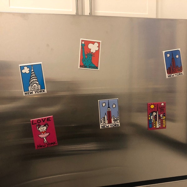 Gay Pride LGBT Rainbow Flag Heart Refrigerator Magnet NY Souvenir 2.5 X ...