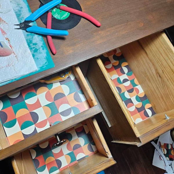 Woodstone | Drawer Liner | Floral Design | Shelf Liner | Contact Paper ...