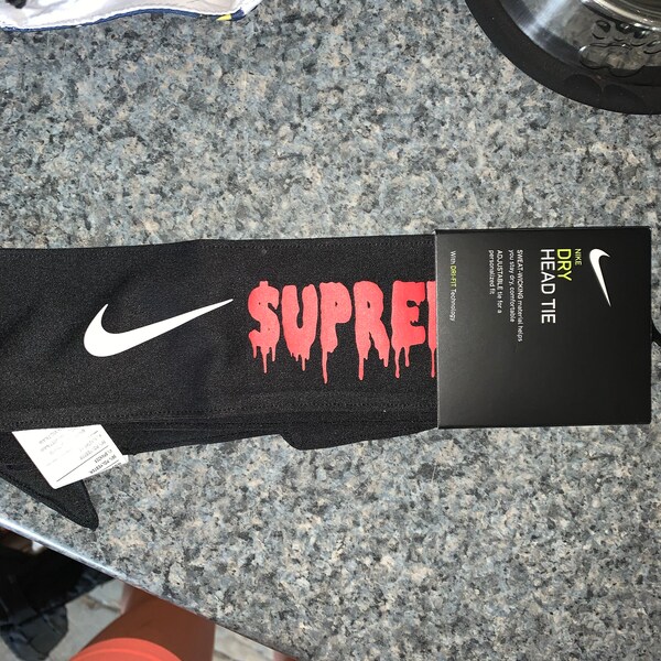 100% Jesus Sports Head Tie Headband Soccer Football White Black ...