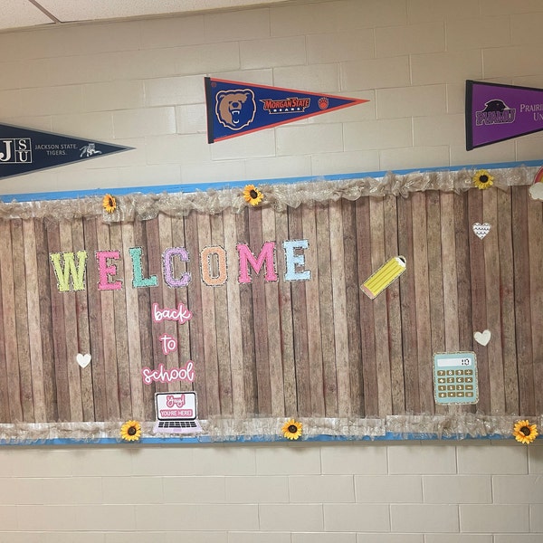 Back to School Bulletin Board With Fun Back to School Activity - Etsy