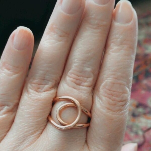 Copper Twisted Barbwire Ring, in Solid Good Quality Natural Copper ...