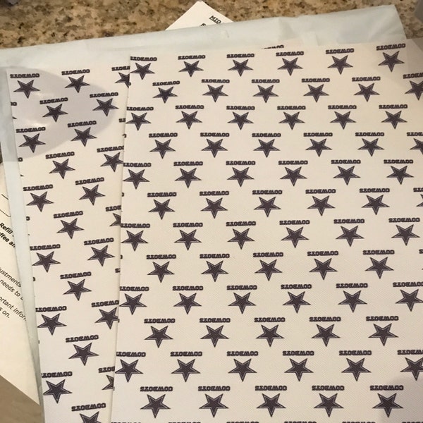 Faux Leather Sheets Fake Dallas Cowboys Football Team to Make Earrings ...