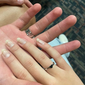 Matching Friendship Couples Heart Ring Set Lover Rings His and Her ...