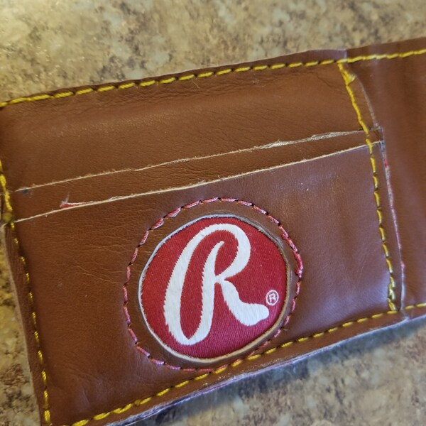 Repurposed Football Bifold Wallet With University of Nebraska ...