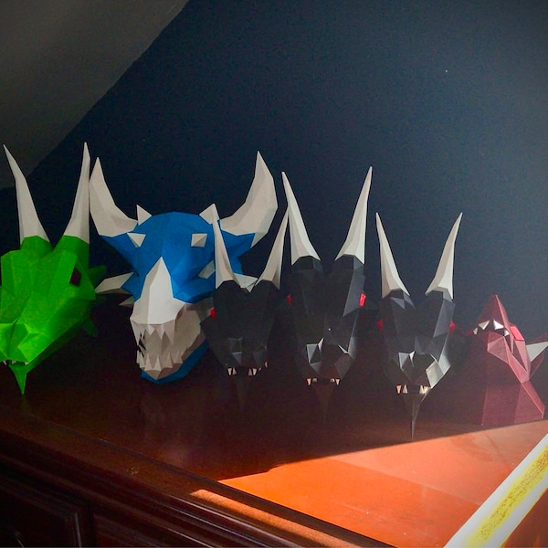 Oldschool Runescape King Black Dragon Heads - KBD - 3D Wall Art - 3D ...