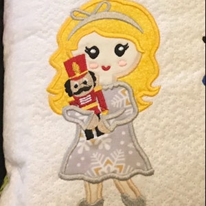 EXCLUSIVE Clara Nutcracker Digital Machine Embroidery Applique Design 6 Sizes, Clara Applique ...