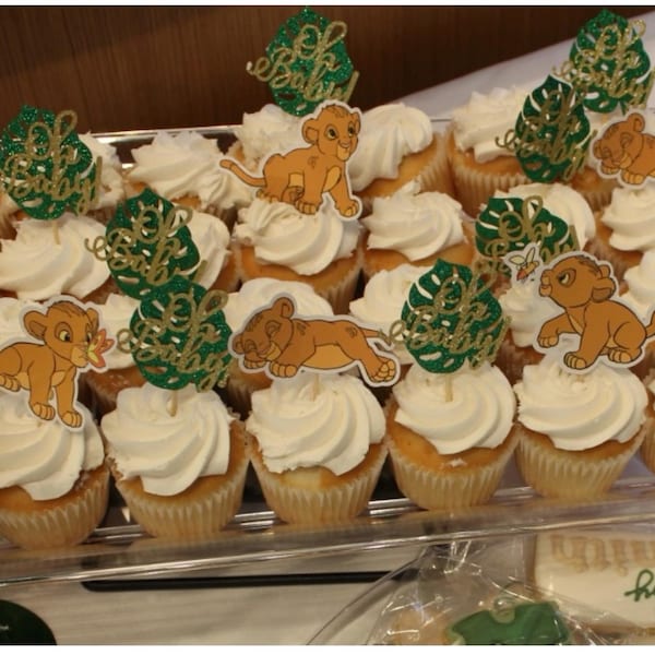 12 Baby Simba, Lion King Cupcake Toppers, Party Decoration - Etsy