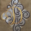 Adorn Embroidery Monogram Set 7 8 A-Z Swirly Machine Embroidery ...