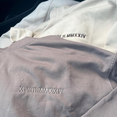 Sweat pour couple, sweat avec date de rencontre, sweat st valentin ...