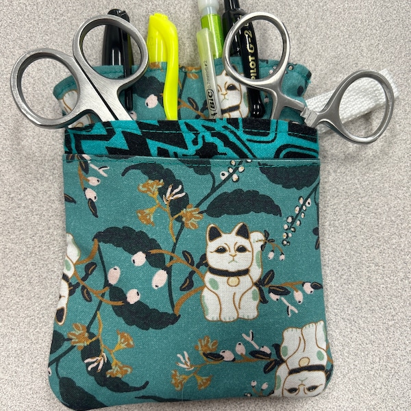 Celestial Batik Scrub POCKET Insert, Organizer and Protector for Nurses ...