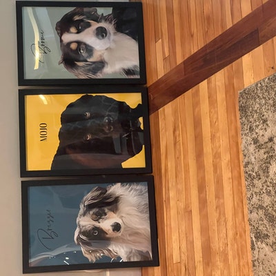 Custom Pet Photo Portrait Poster Personalized Dog Poster Pet - Etsy