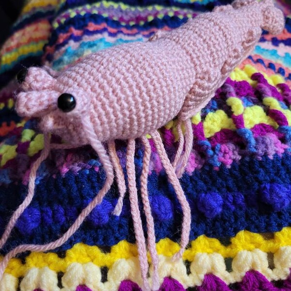 Crochet Lifelike Shrimp, Prawn Pattern, PDF File in English Language - Etsy