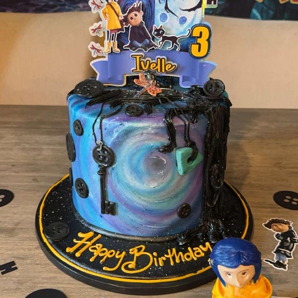 Coraline Cake Topper, Coraline Party Decorations, Coraline Birthday ...